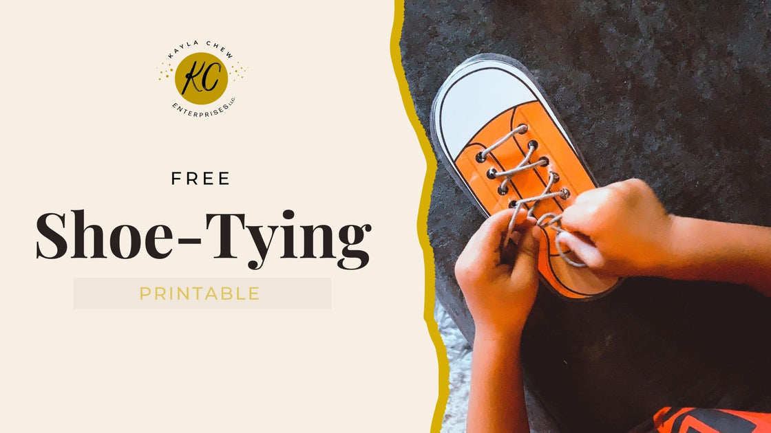 SHOE TYING PRINTABLE – Ms. Supa Saiyan Prints