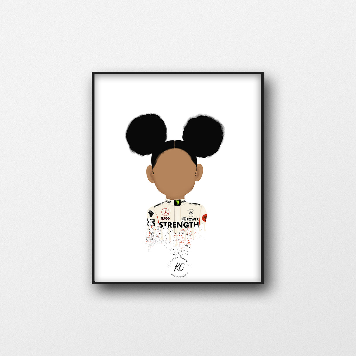 Girl Race Car Driver ART – Ms. Supa Saiyan Prints