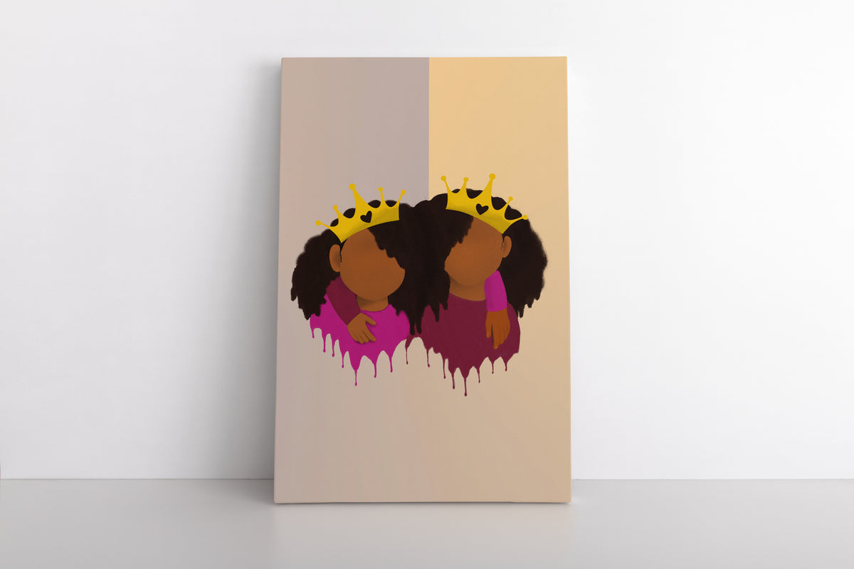 Two Young Queens, Sisters Art – Ms. Supa Saiyan Prints